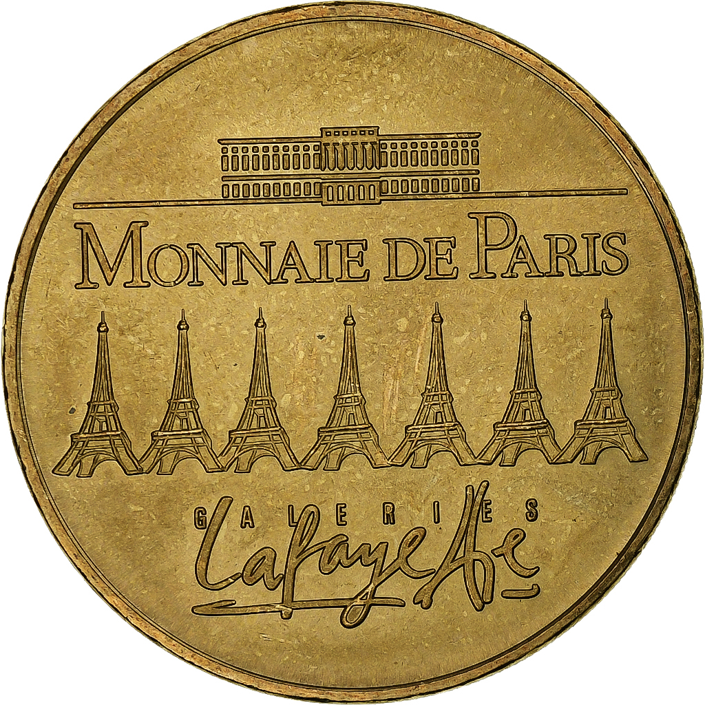 France, Tourist token, Galeries Lafayette, MDP, Nordic gold, | Tokens ...