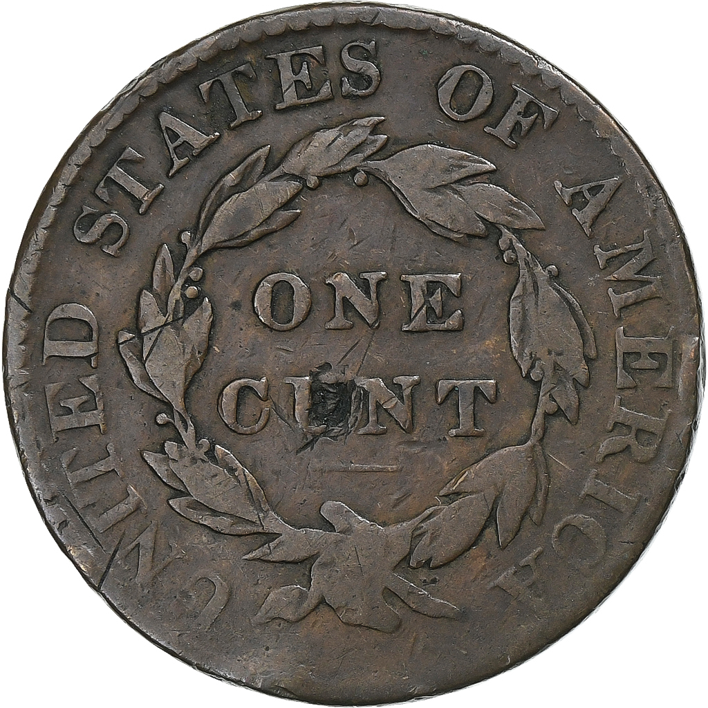 United States, Cent, Coronet Head, 1824, Philadelphia, Copper,