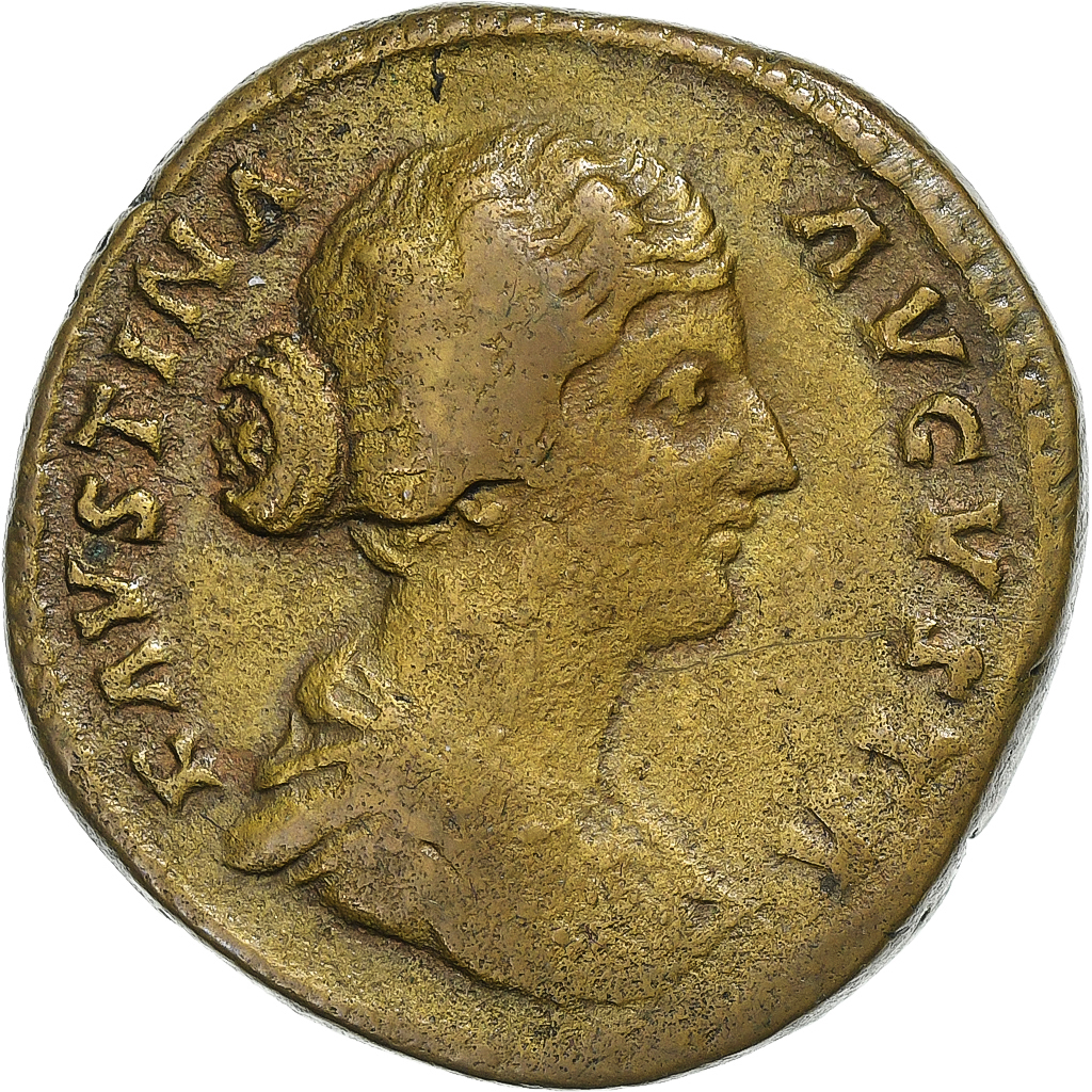Faustina II, Sestertius, 161-176, Rome, Bronze, , RIC:1673 | Roman ...