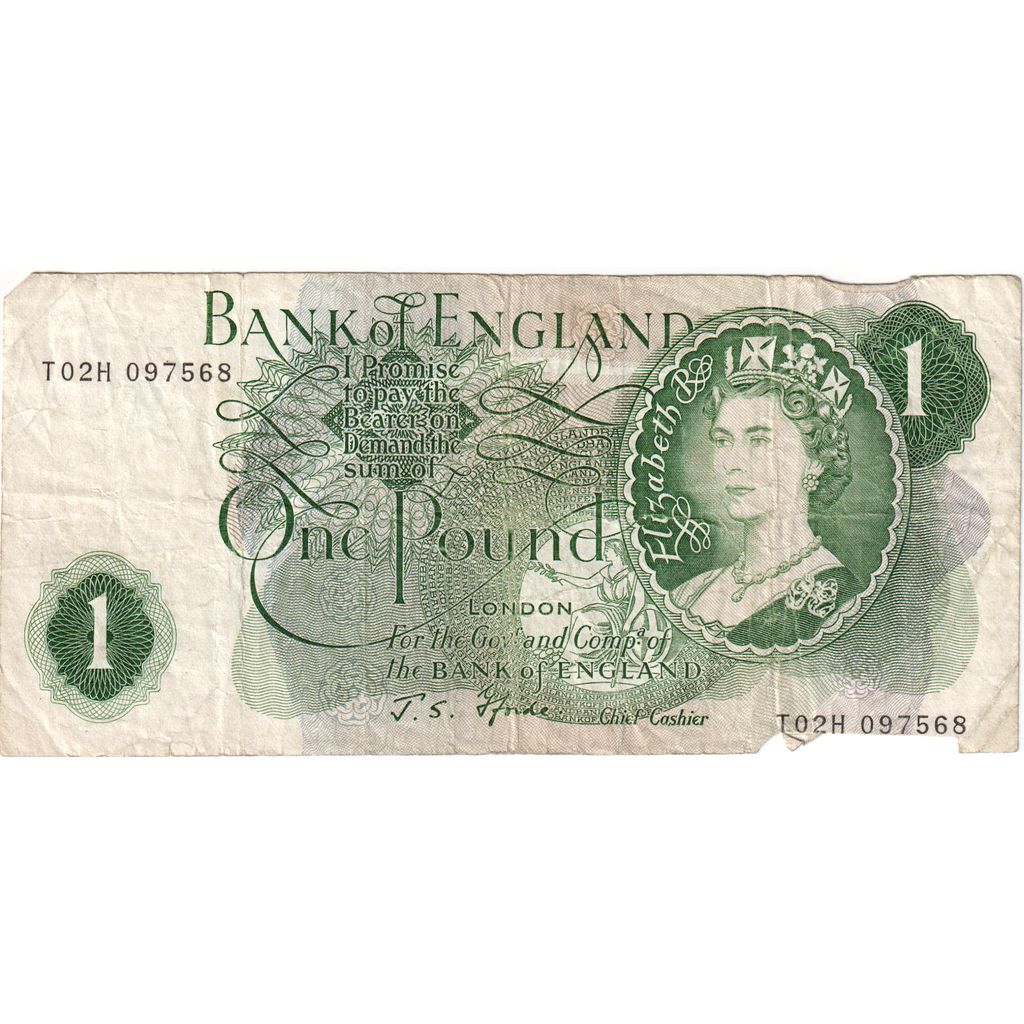 Great Britain, 1 Pound, VF(20-25) | World Paper Money