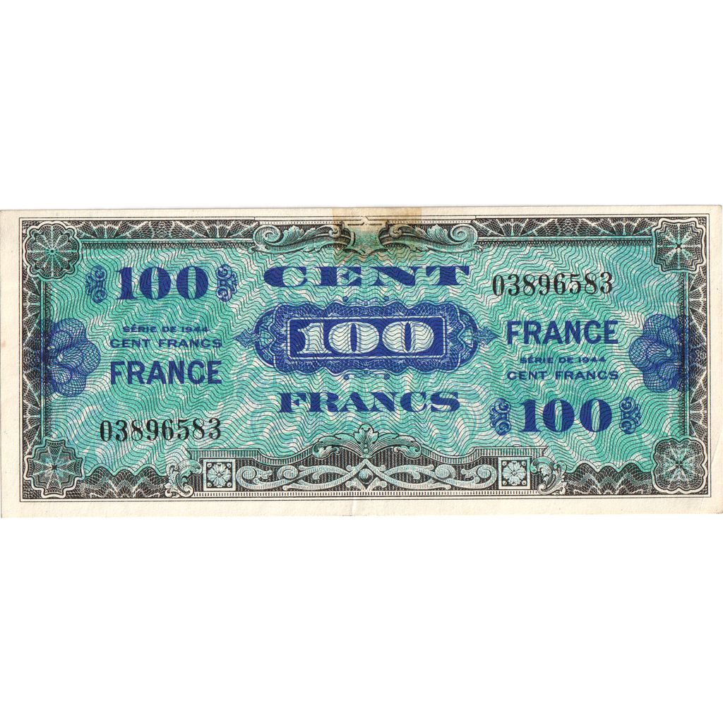 France, 100 Francs, 1945 Verso France, EF(40-45) | World Paper Money