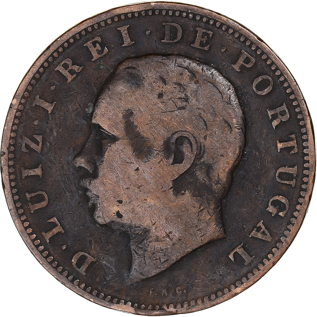 Coin, Portugal, 20 Reis, 1883 | European Coins