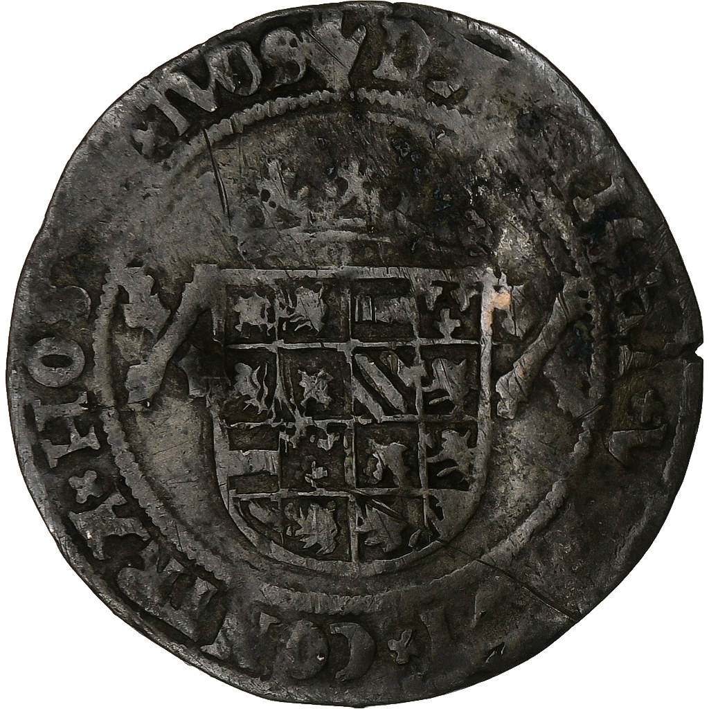 County of Flanders, Charles V, Stuiver, 1524-1556, Anvers, Billon,