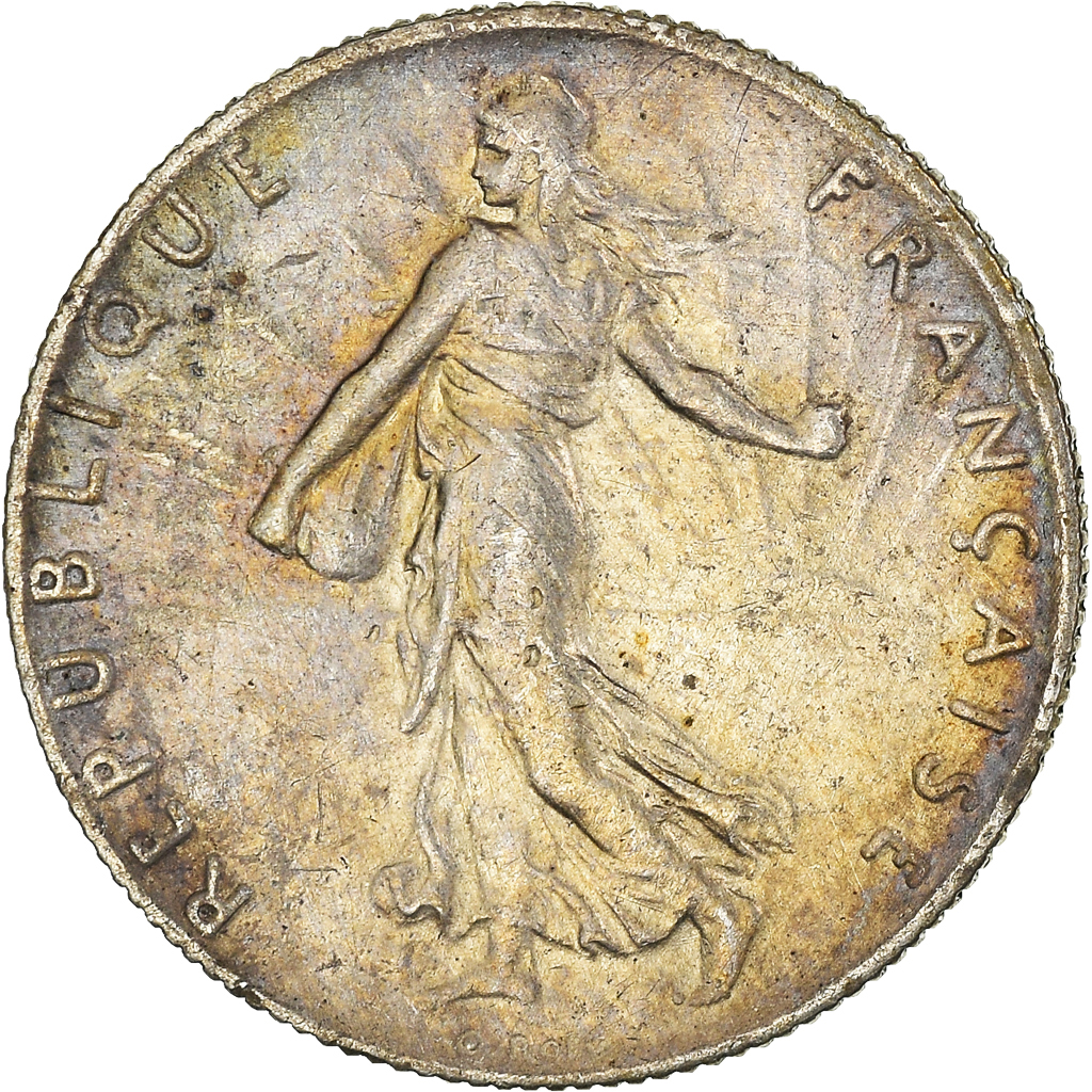 Coin, France, Semeuse, 50 Centimes, 1917, Paris, , Silver, KM:854