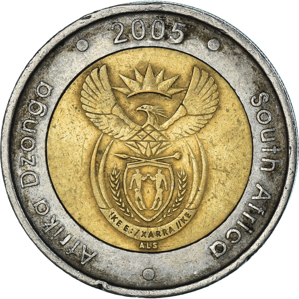 Coin, South Africa, 5 Rand, 2005 | African Coins