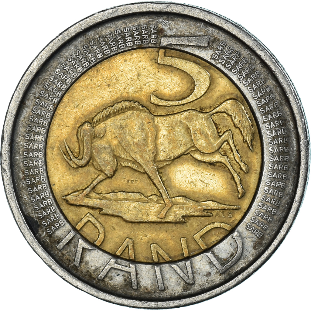 Coin, South Africa, 5 Rand, 2005 | African Coins