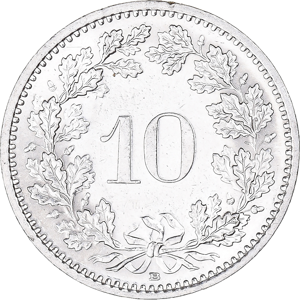 Coin, Switzerland, 10 Rappen, 2010 | European Coins