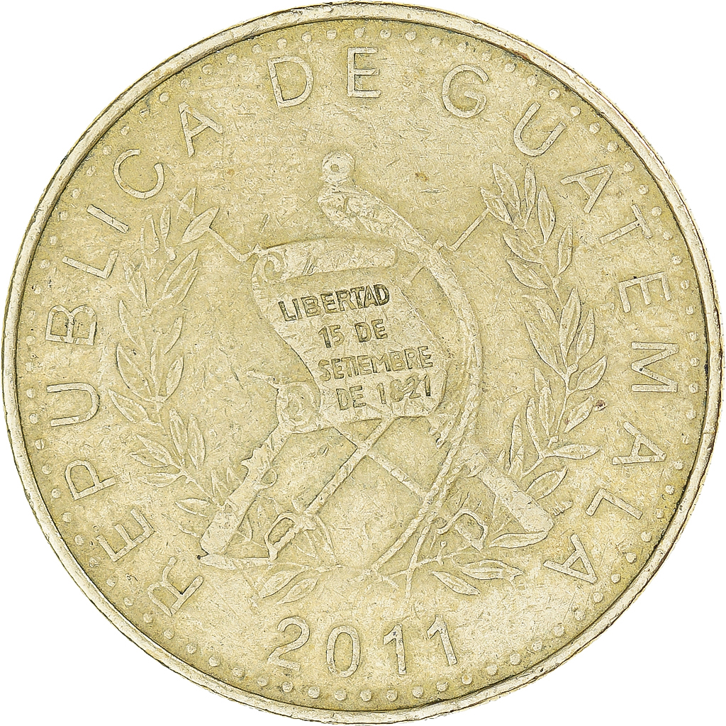 Coin, Guatemala, Quetzal, 2011 | North & Central American and Caribbean ...