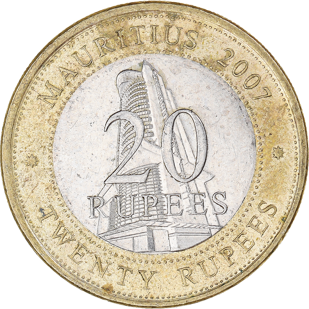 Coin, Mauritius, 20 Rupees, 2007 | African Coins