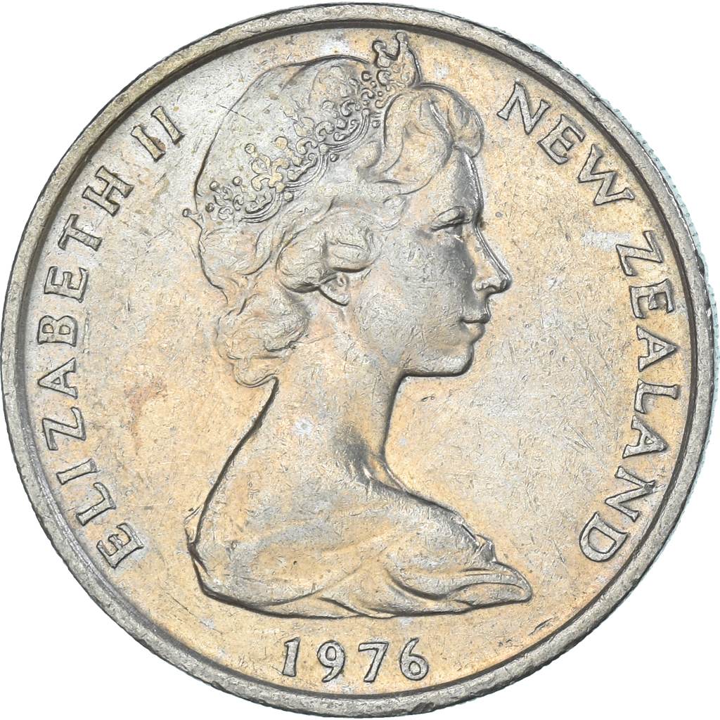 Coin, New Zealand, 20 Cents, 1976 | Australian & Oceanian Coins