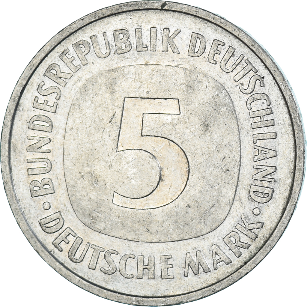 Coin, Germany, 5 Mark, 1976 | European Coins