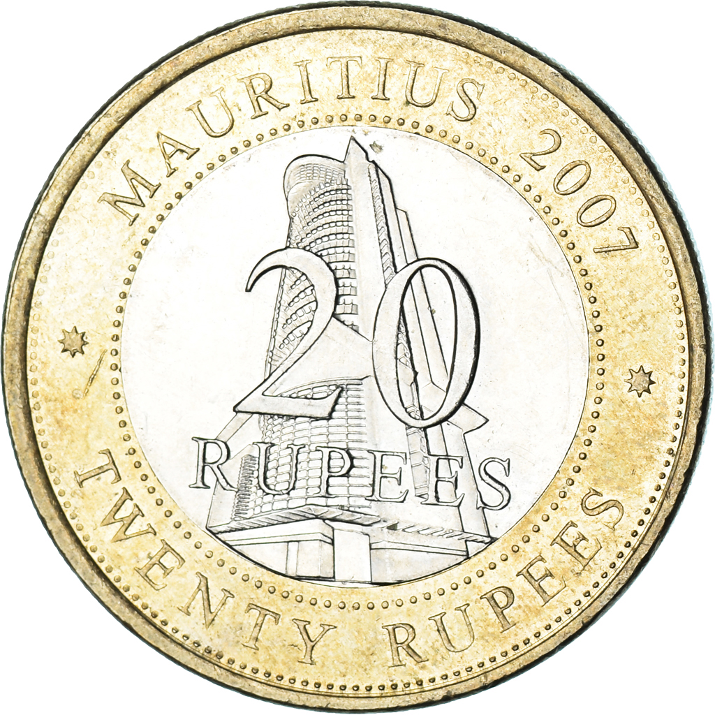 Coin, Mauritius, 20 Rupees, 2007 | African Coins
