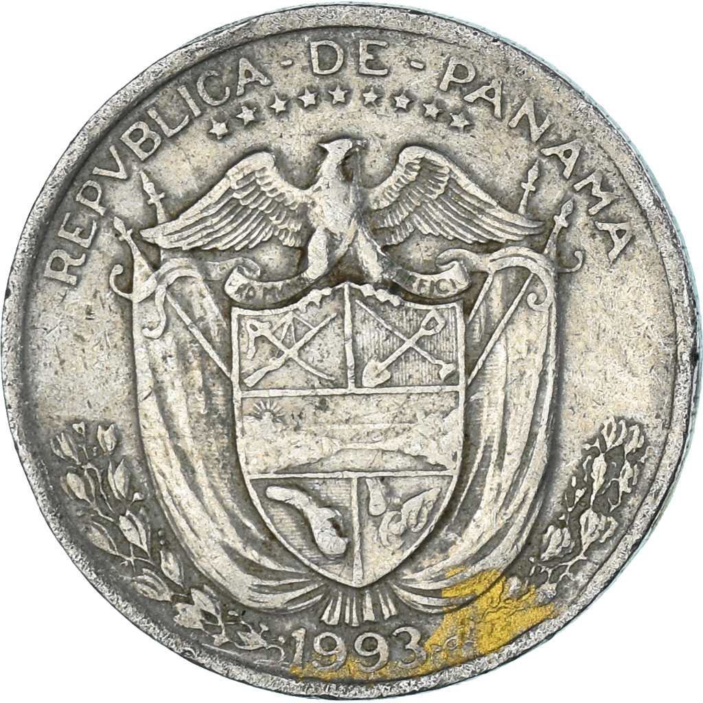 Coin, Panama, 1/4 Balboa, 1993 | North & Central American and Caribbean ...
