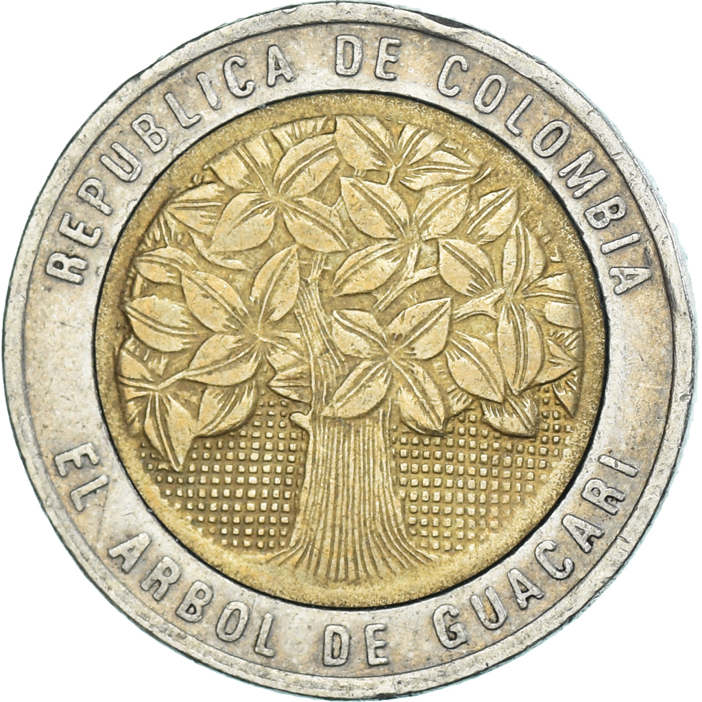 Coin, Colombia, 500 Pesos, 1996 | South American Coins