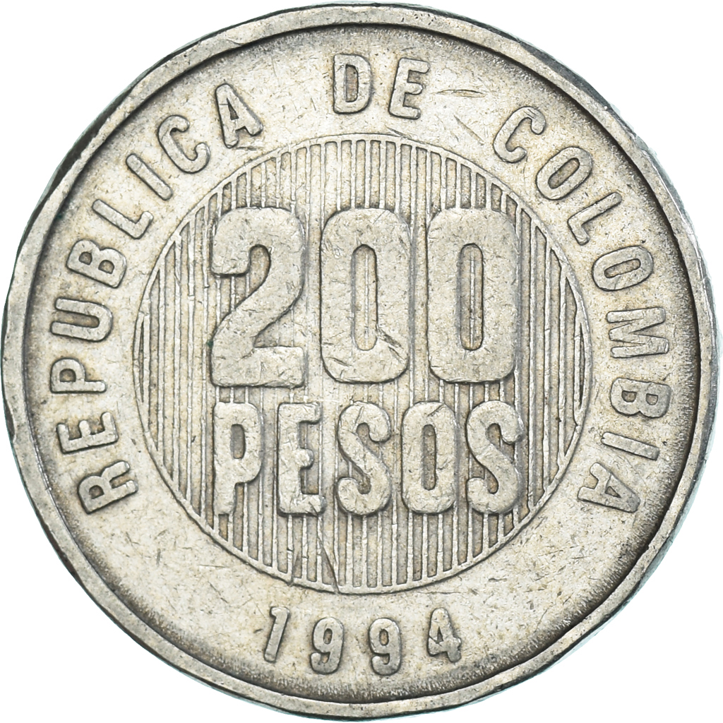 Coin, Colombia, 200 Pesos, 1994 | South American Coins