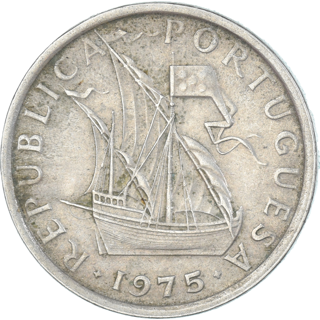 Coin, Portugal, 5 Escudos, 1975 | European Coins