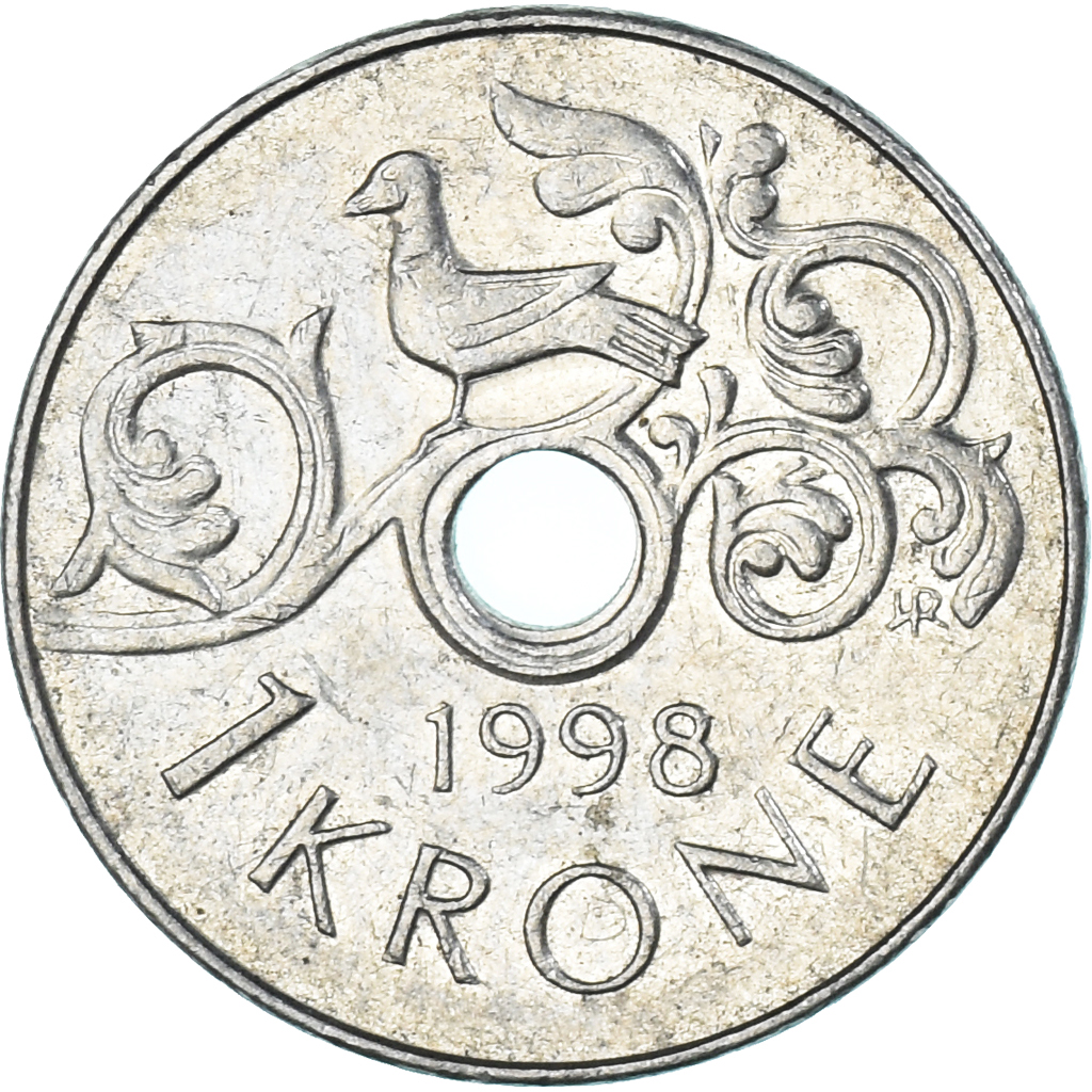 Coin, Norway, Krone, 1998 | European Coins