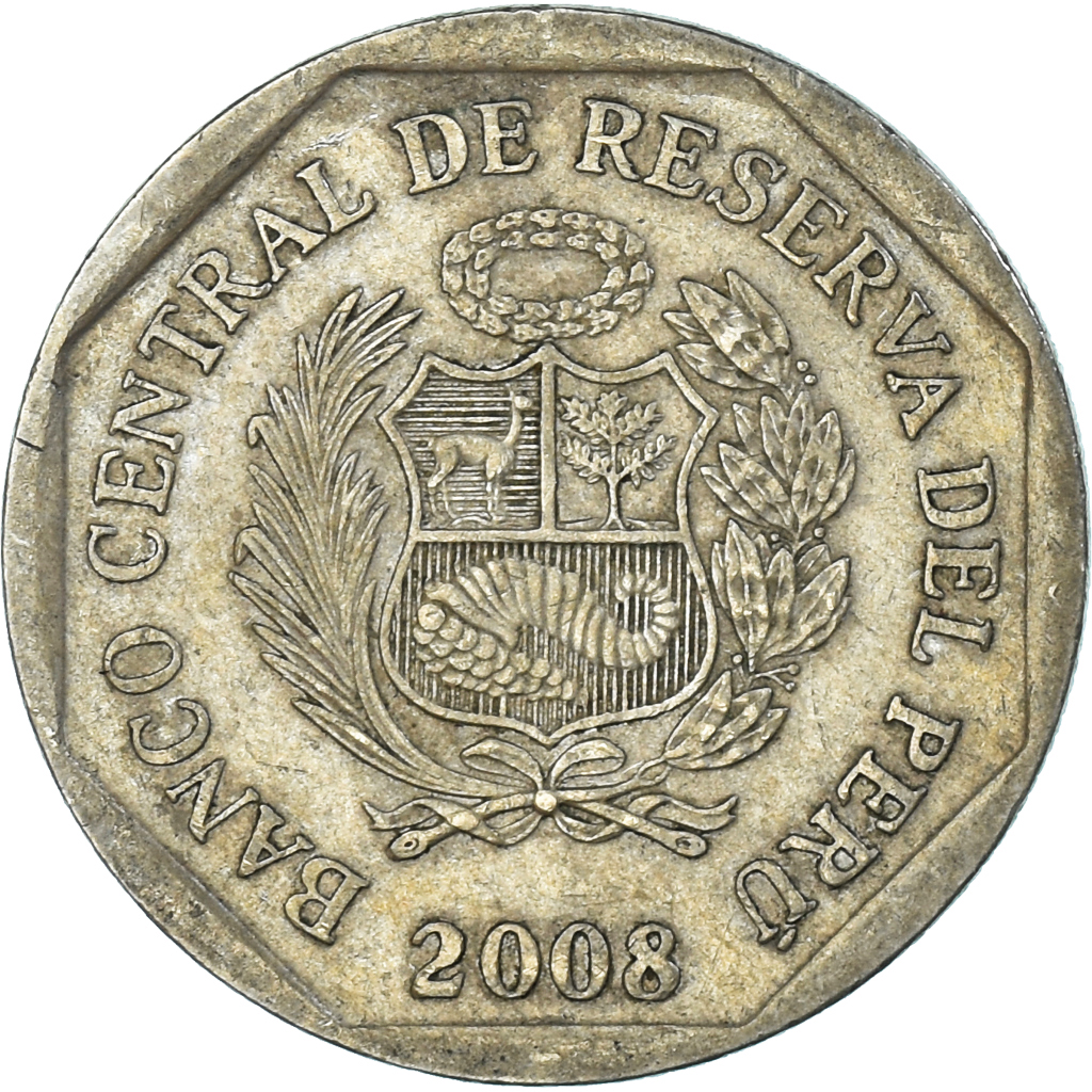 Coin, Peru, Nuevo Sol, 2008 | South American Coins