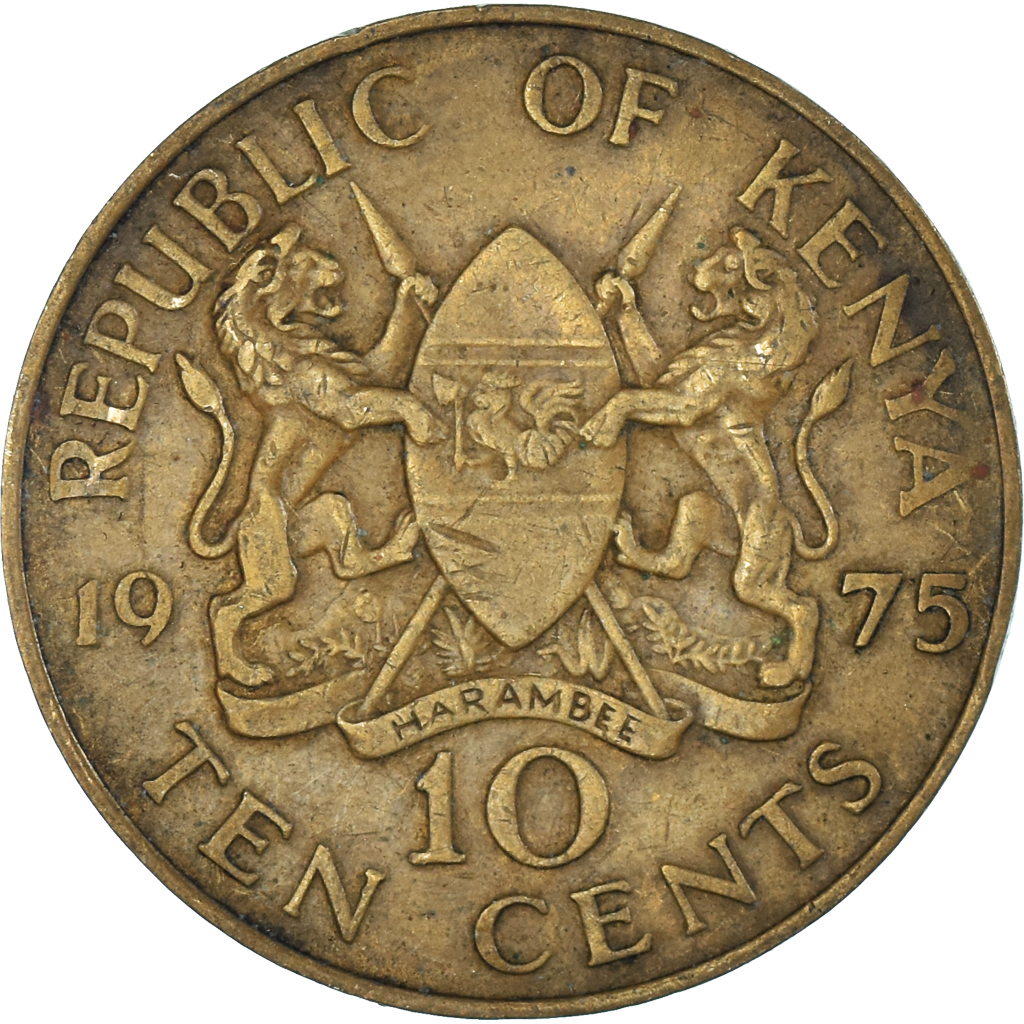 Kenya, 10 Cents, 1975 | African Coins