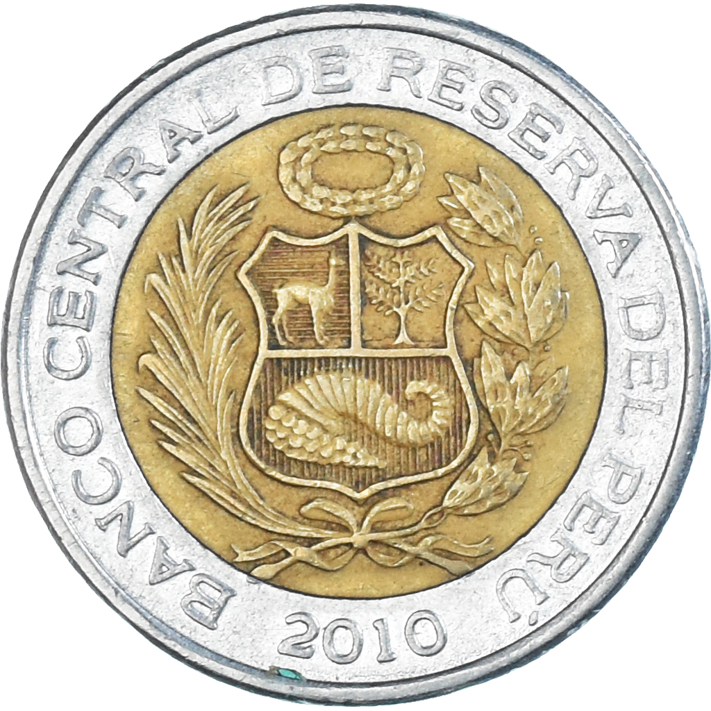 Coin, Peru, 2 Nuevos Soles, 2010 | South American Coins