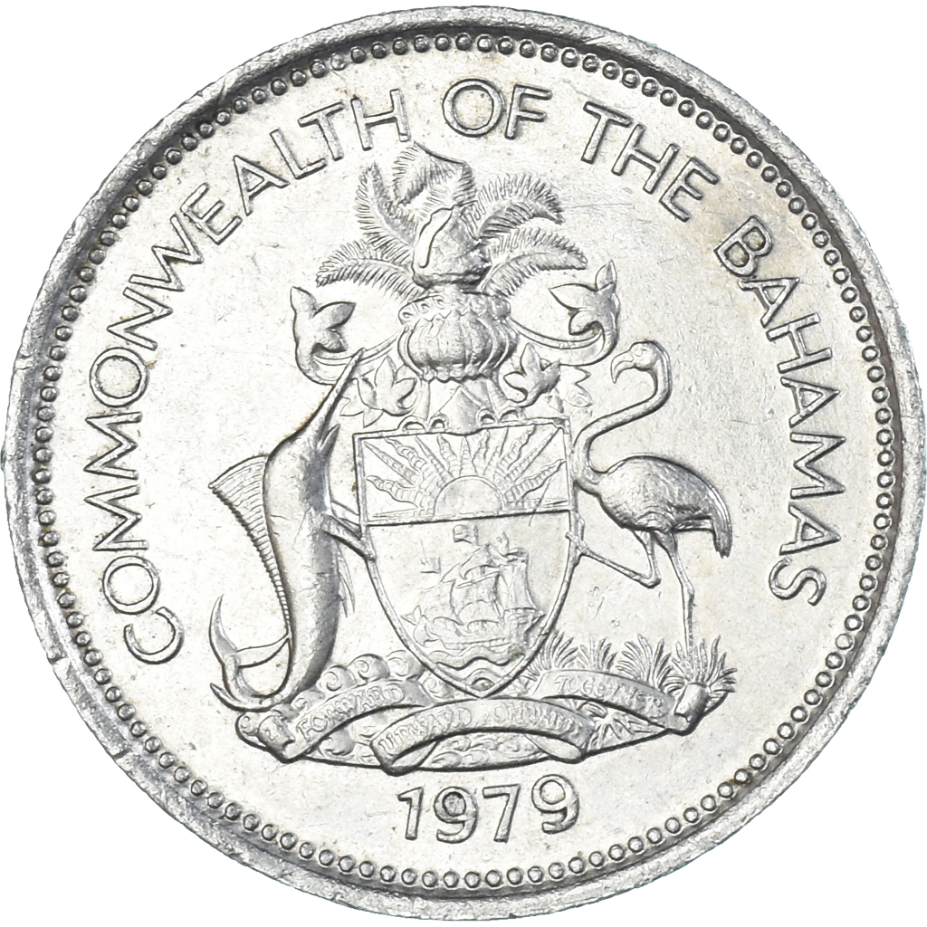 Coin, Bahamas, 25 Cents, 1979 | North & Central American and Caribbean ...