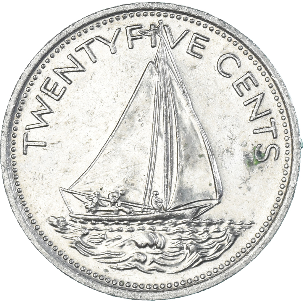 Coin, Bahamas, 25 Cents, 1979 | North & Central American and Caribbean ...