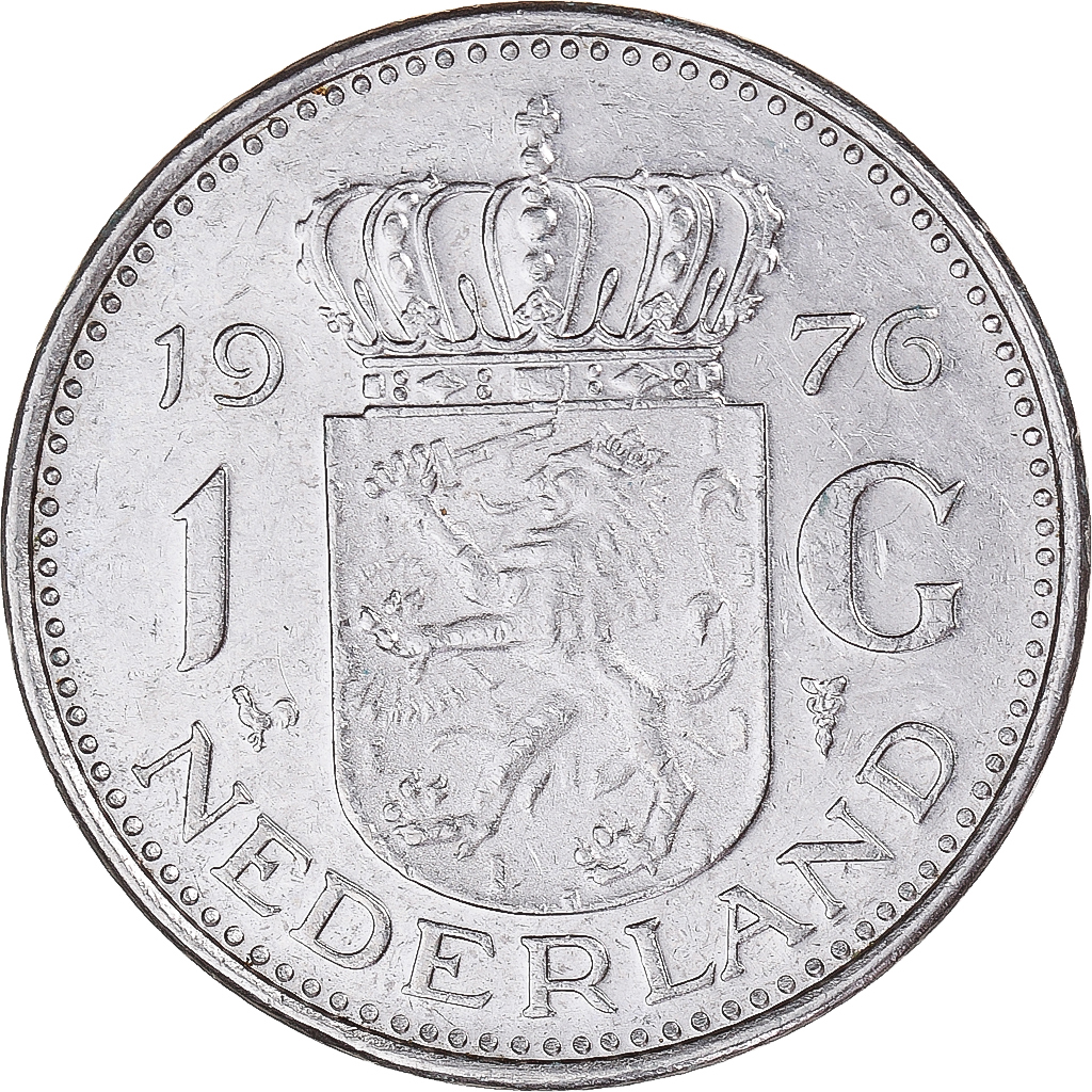 Coin, Netherlands, Gulden, 1976 | European Coins