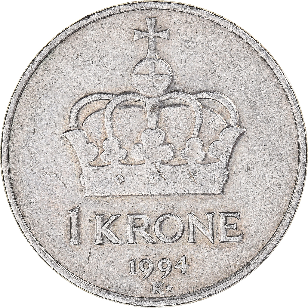 Coin, Norway, Krone, 1994 | European Coins