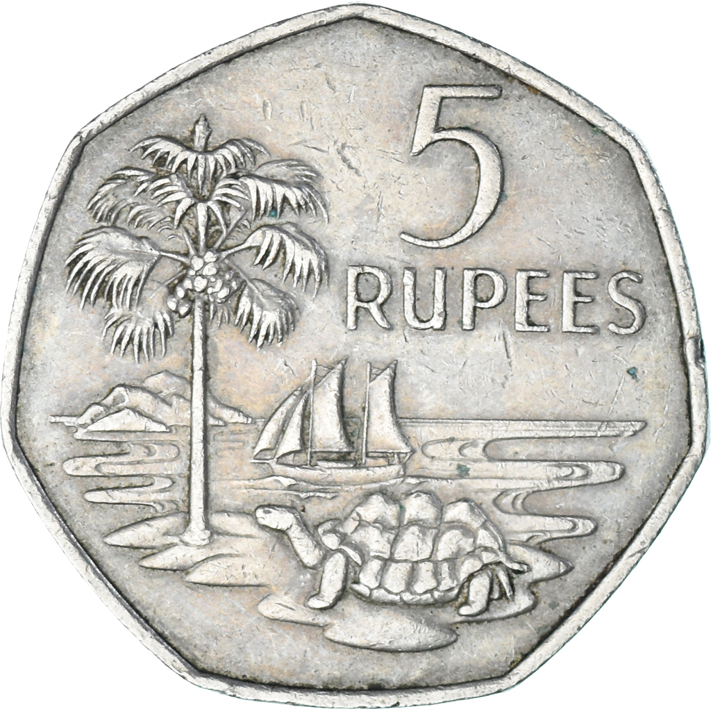 Coin, Seychelles, 5 Rupees, 1972 | African Coins
