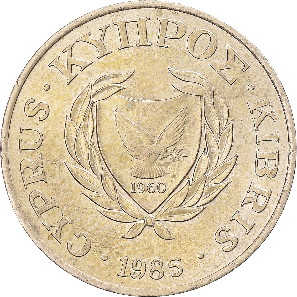 Coin, Cyprus, 5 Cents, 1985 | European Coins