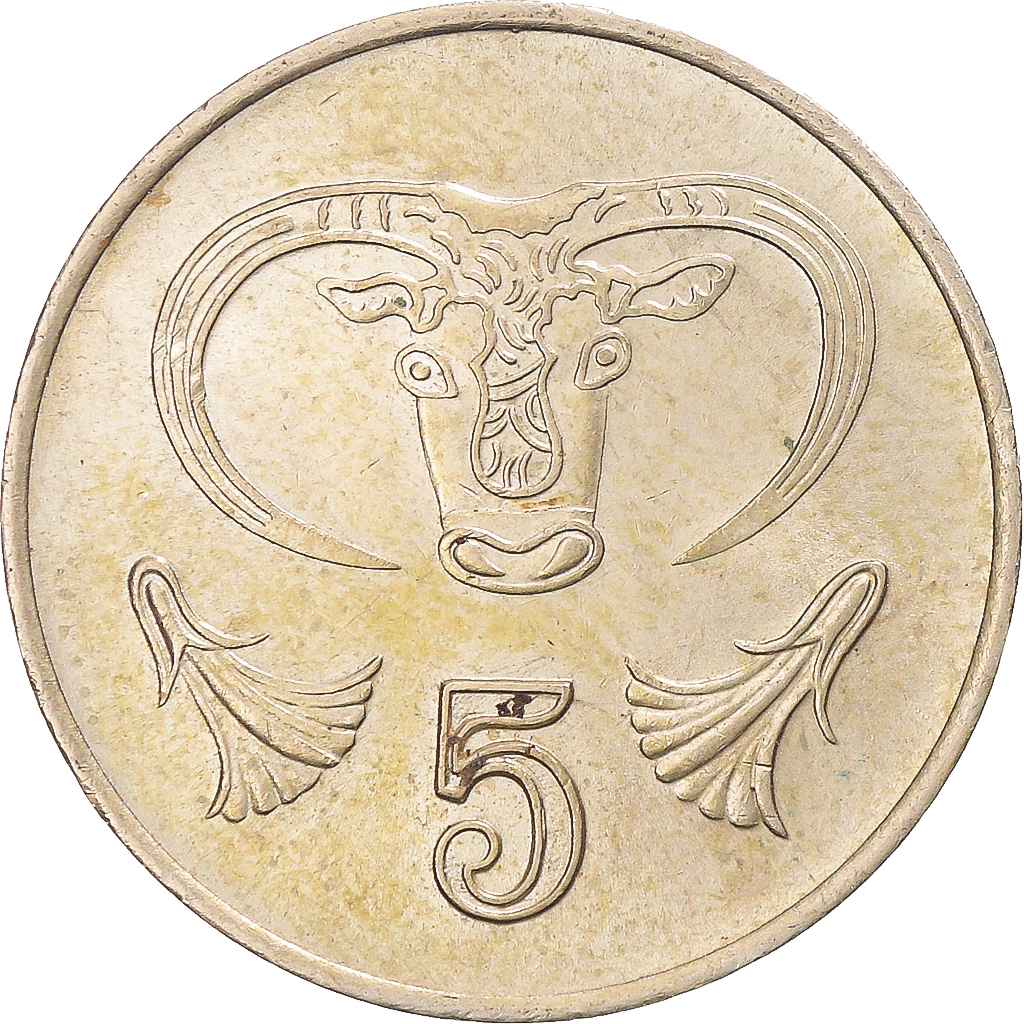 Coin, Cyprus, 5 Cents, 1985 | European Coins
