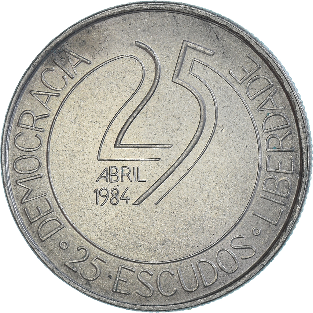Coin, Portugal, 25 Escudos, 1984 | European Coins