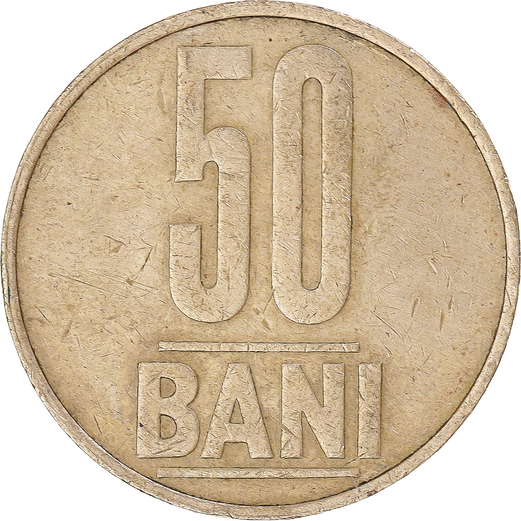 Coin, Romania, 50 Bani, 2005 | European Coins