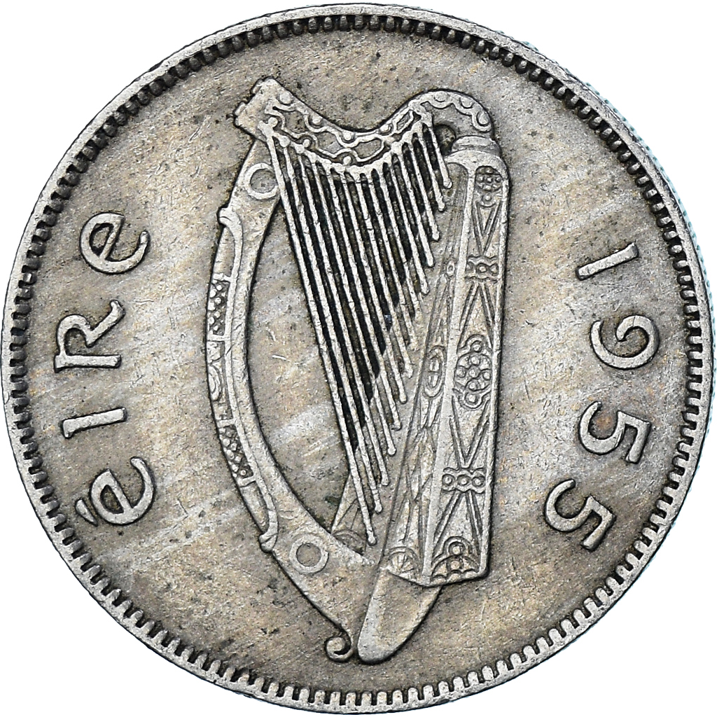 Coin, Ireland, Shilling, 1955 | European Coins