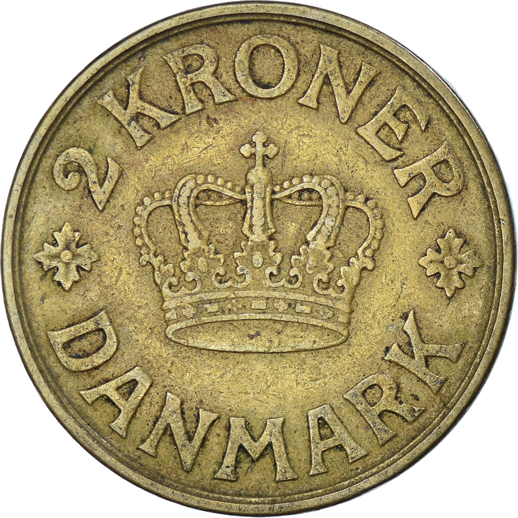 Coin, Denmark, 2 Kroner, 1925 | European Coins