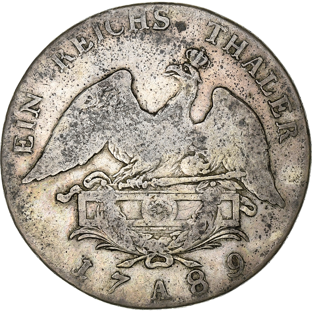 Kingdom of Prussia, Friedrich Wilhelm II, Reichsthaler, 1789, Berlin ...