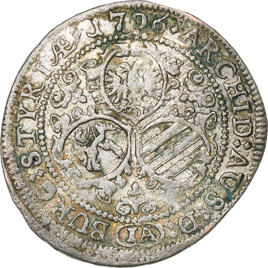 Austria, Joseph I, 3 Kreuzer, 1706, Graz, Silver, , KM:1463 | European Coins