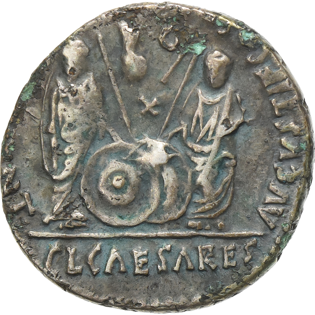 Augustus, Denarius, 2 BC-4 AD, Lugdunum, Silver, , RIC:211 | Roman ...