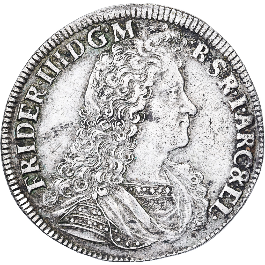 Brandenburg-Prussia, Friedrich III, 2/3 Thaler, 1694, Emmerich, Silver
