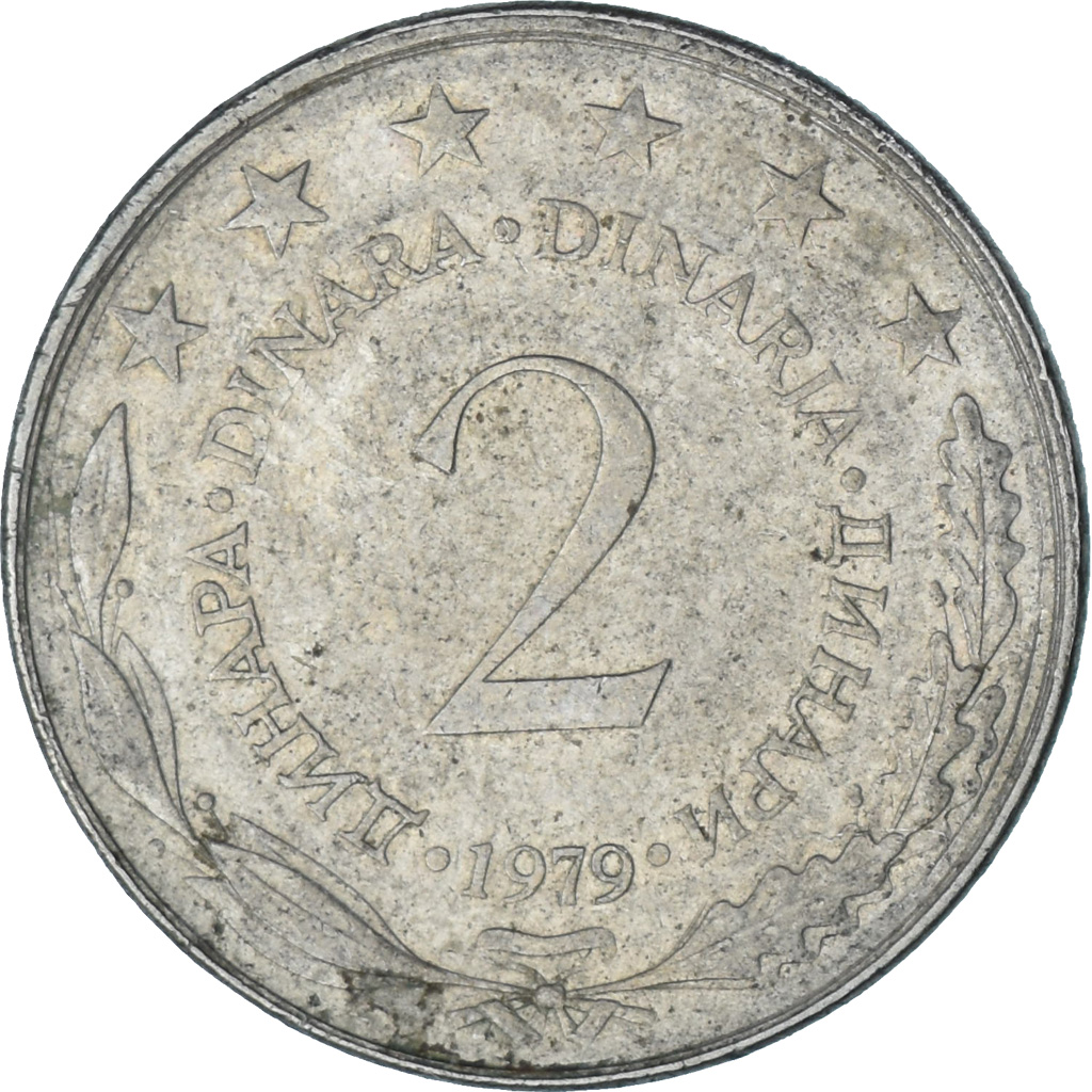 Yugoslavia, 2 Dinara, 1979 | European Coins