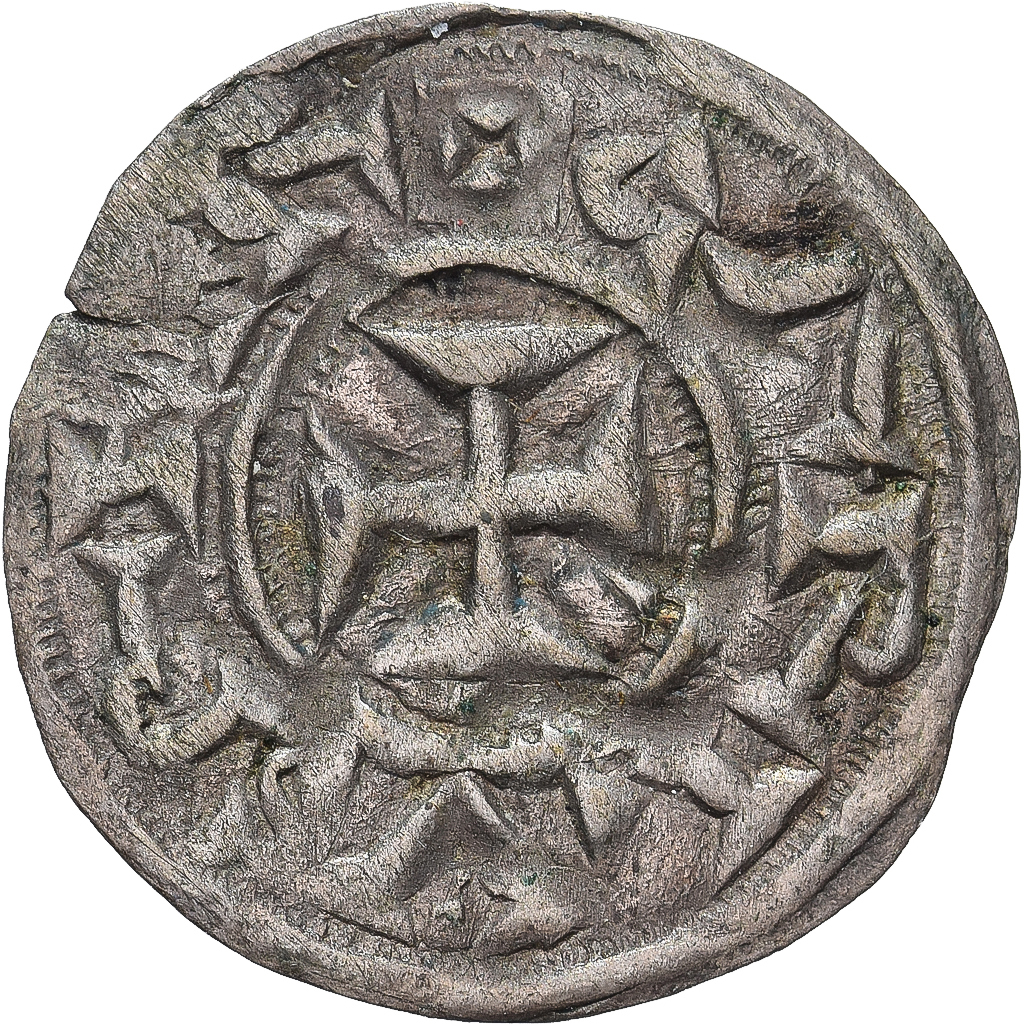 County of Poitou, Obol, ca. 875-887, Melle, Immobilized type, Silver,