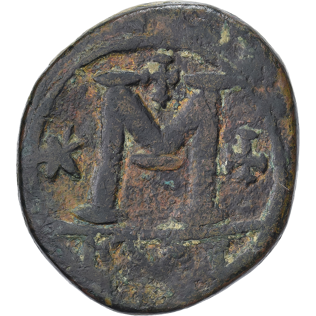 Justinian I, Follis, 533-537, Antioch, Bronze, | Byzantine Coins