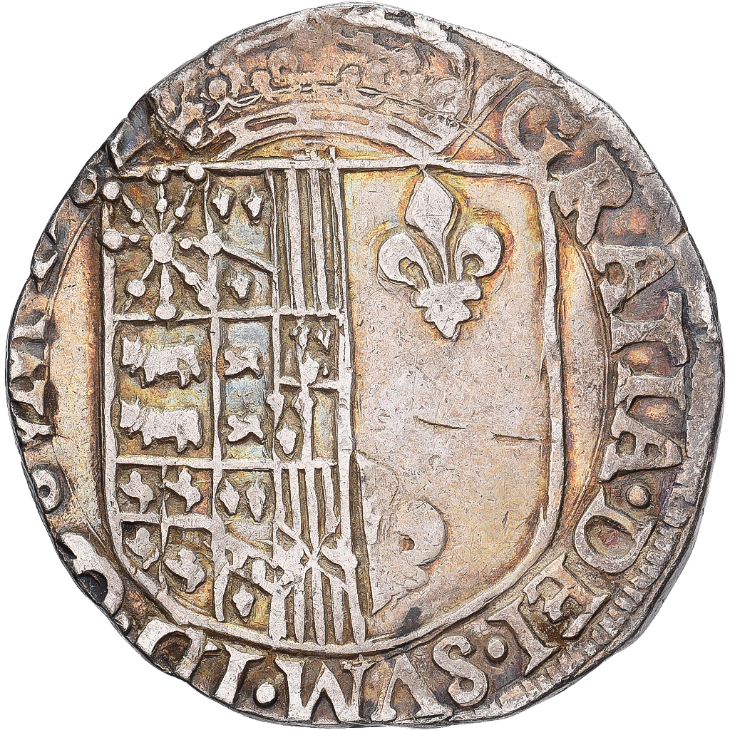 Kingdom of Navarre, Henri III (Henri II de Béarn), 1 Franc, 1582, Saint ...