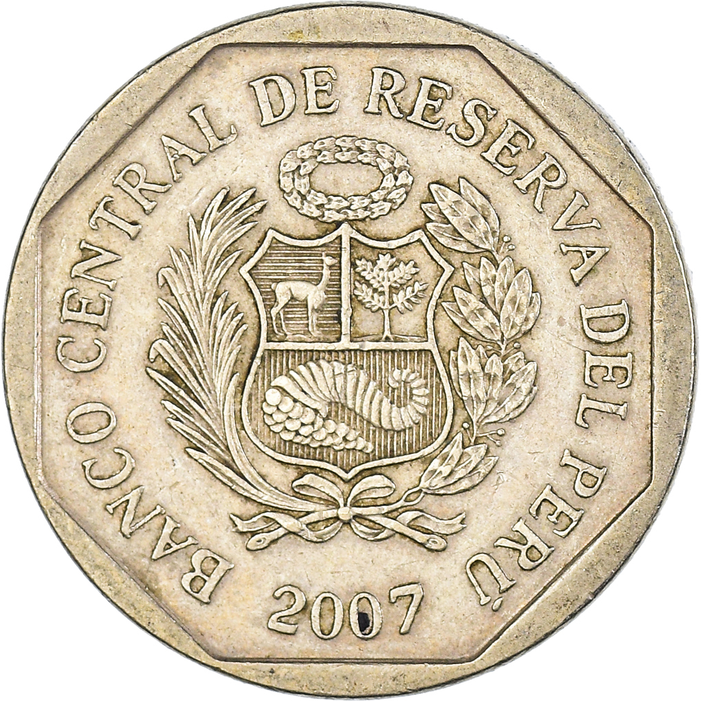 Coin, Peru, 50 Centimos, 2007 | South American Coins