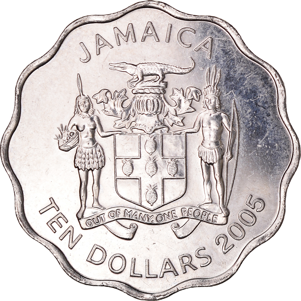 Coin, Jamaica, 10 Dollars, 2005 | North & Central American and ...