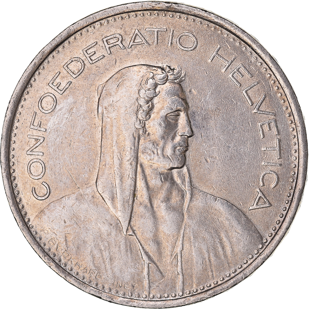 Coin, Switzerland, 5 Francs, 1968 | European Coins