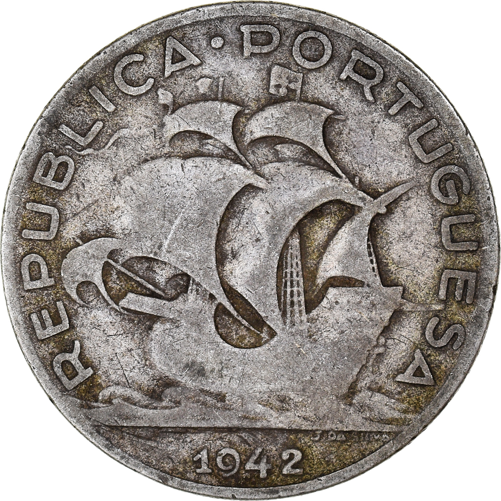 Coin, Portugal, 5 Escudos, 1942 | European Coins