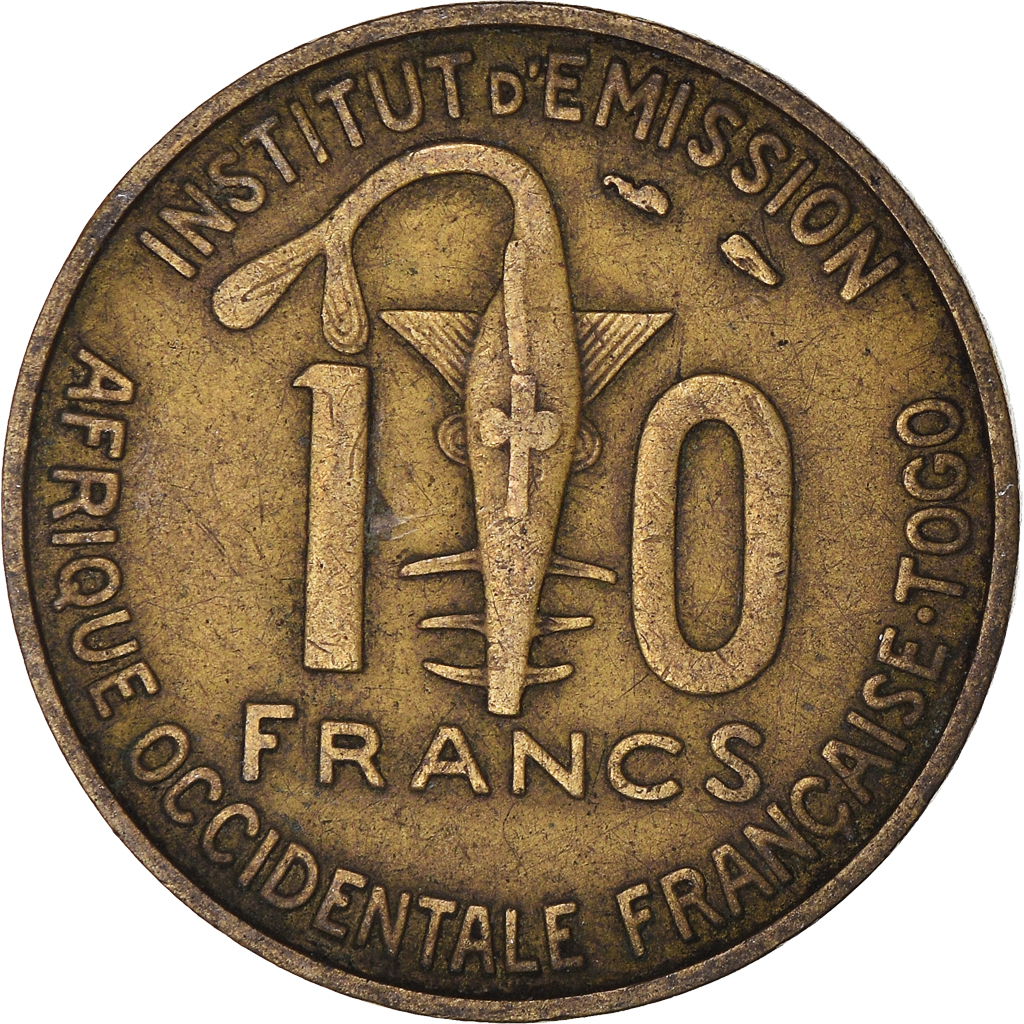 Coin, French West Africa, 10 Francs, 1957 | European Coins