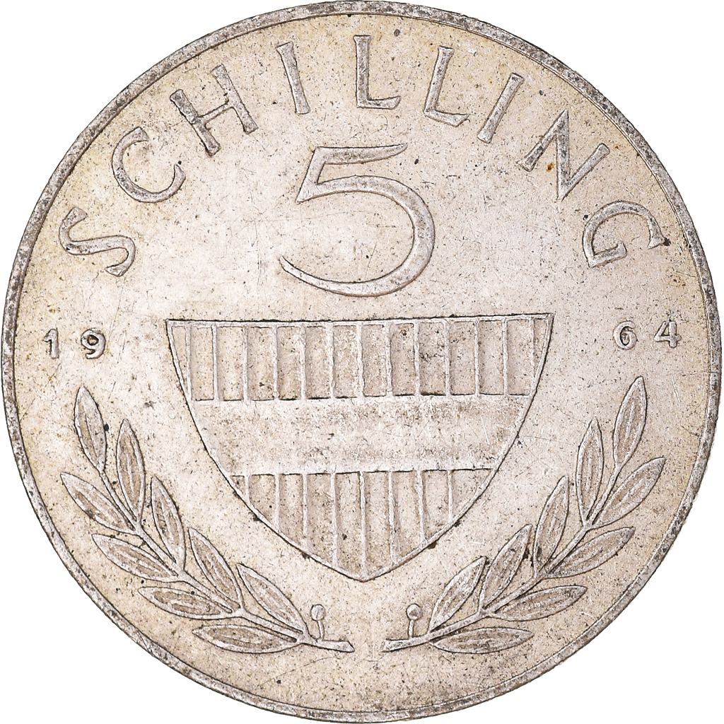 Coin, Austria, 5 Schilling, 1964 | European Coins
