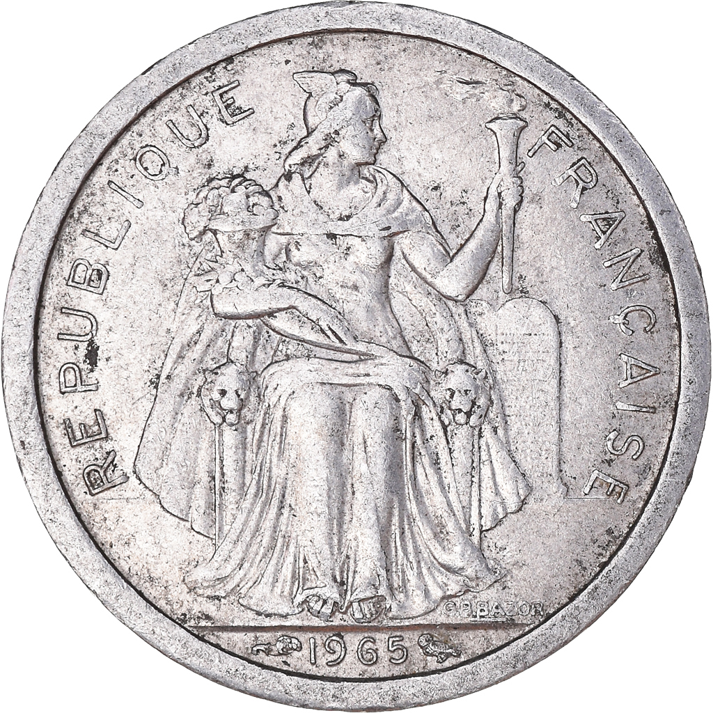 Coin, French Polynesia, Franc, 1965 | Australian & Oceanian Coins